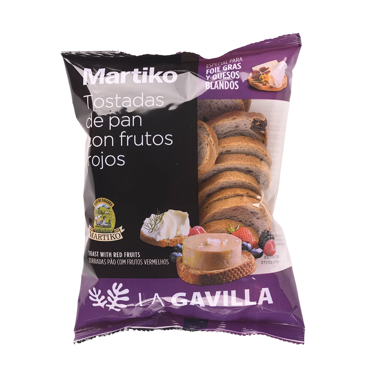 Tostadas de Pan con Frutos Rojos 80g | Martiko